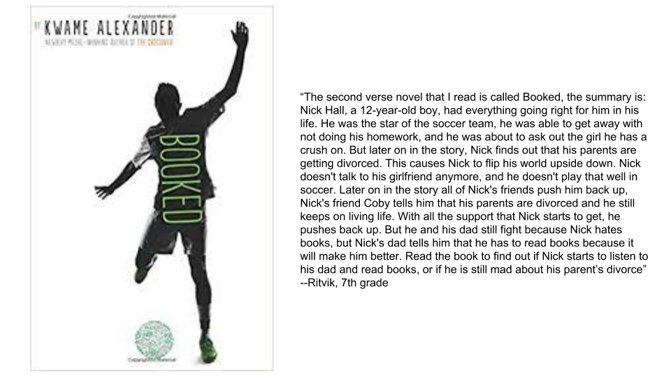 Junior High Students Offer Insight on Verse Novels: 50 books and ...